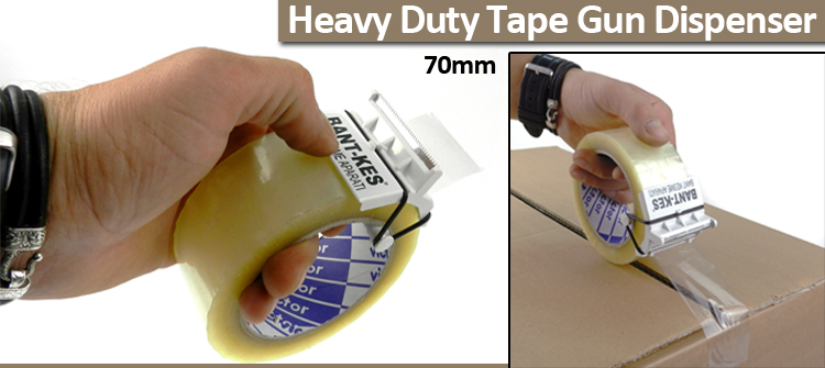 70mm Heavy Duty Tape Gun Tape Dispenser Sellotape Cut On Tape Cellotape ...