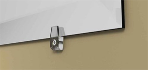 4 Mirror Wall Hanging Fixing Kit Clear Plastic Clips Wall Mounting ...