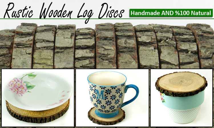 WOODEN LOG DISCS OAK BEECH ACACIA WOOD SLAB PRICE TAGS HOME DECOR 20 to ...